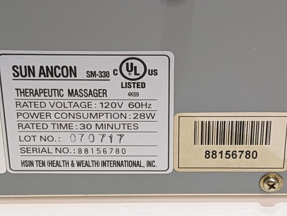 Sun Ancon SM-330 Chi Machine Exerciser Therapeutic Swing Massager ...