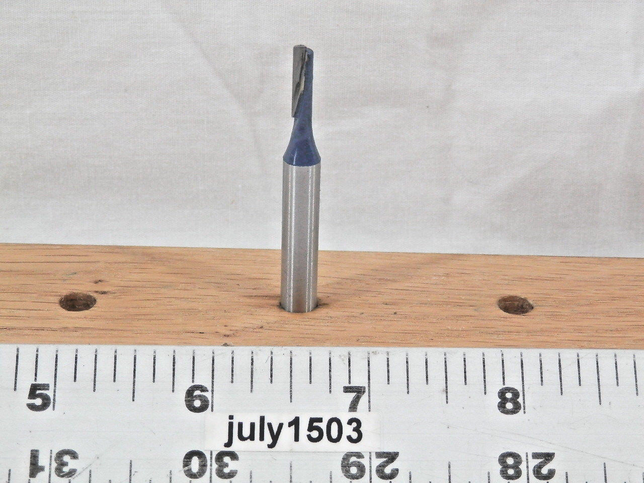 (1) NEW 5/32" D Straight Bit Carbide Tip Router Bit 1/4" Shank 1 Flute ...