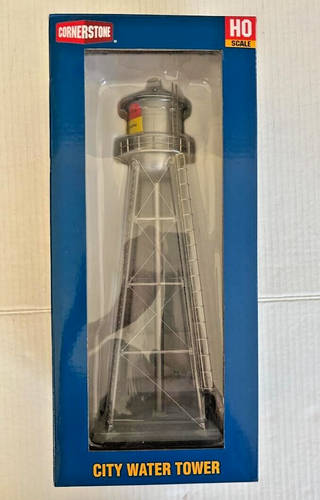 HO Scale City Water Tower (Assembled) - Silver - Walthers #933-2826 | eBay