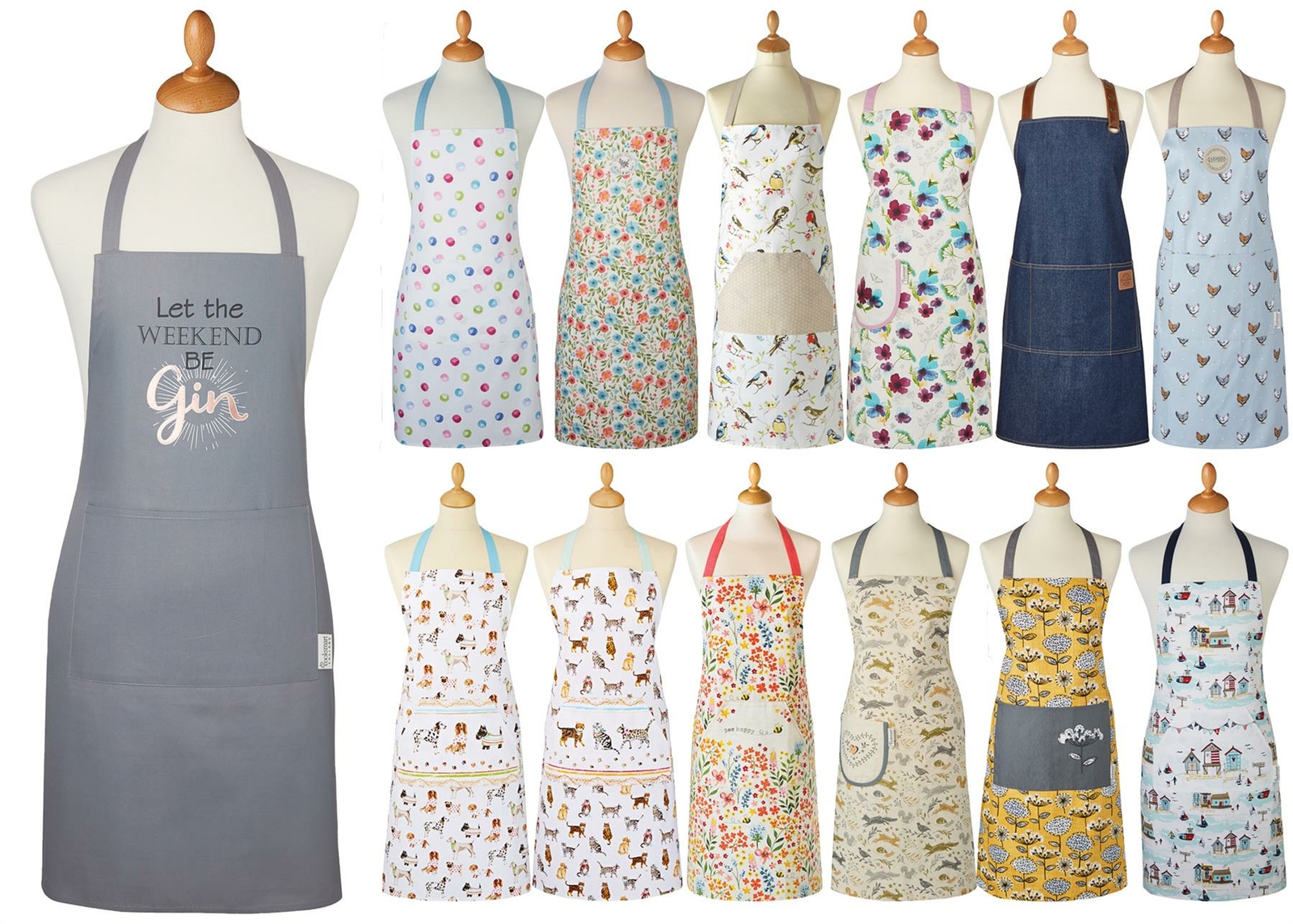 Cooksmart Cotton Apron Twill Chef Cooking Baking Kitchen Pinny with ...