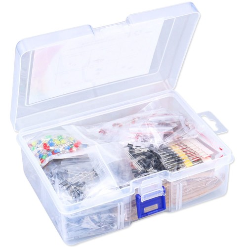 1400Pcs Basic Electronics Component Assortment Kit, Electrolytic ...
