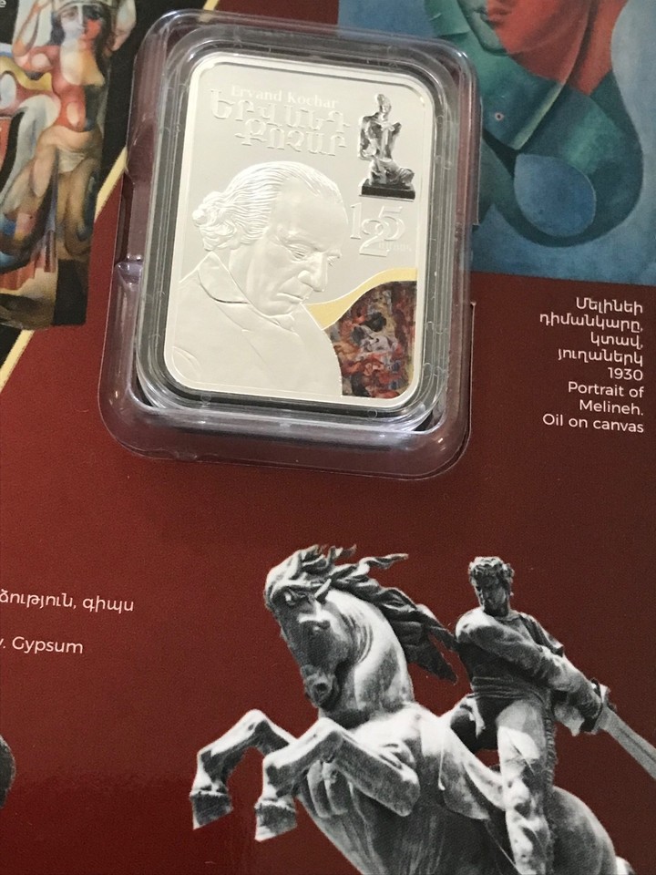 Armenia 2024 Proof .925 Silver 100 Drams 125th Ann. of Ervand Kochar ...