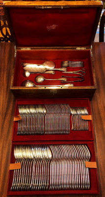 Cardeilhac Antique French Paris 950 Silver Louis XV Pattern Flatware ...