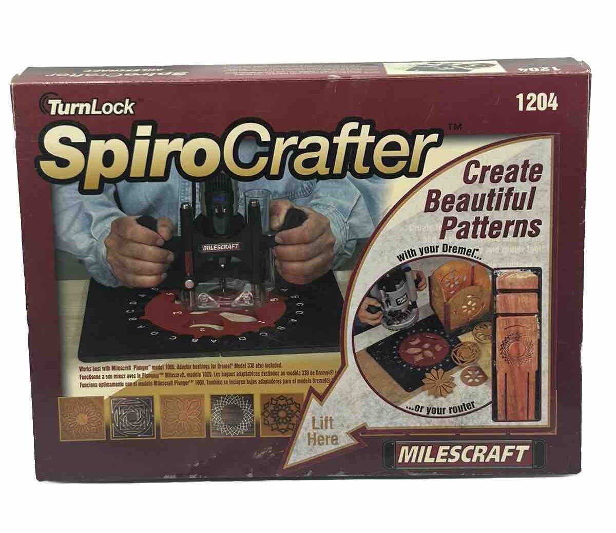 Milescraft SpiroCrafter TurnLock #1204 Create Patterns & Stencils Wood ...