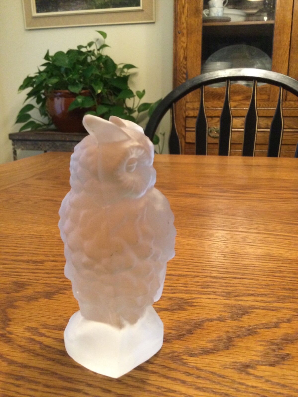 VTG 1978 Goebel Frosted Horned Owl Glass Paperweight | eBay