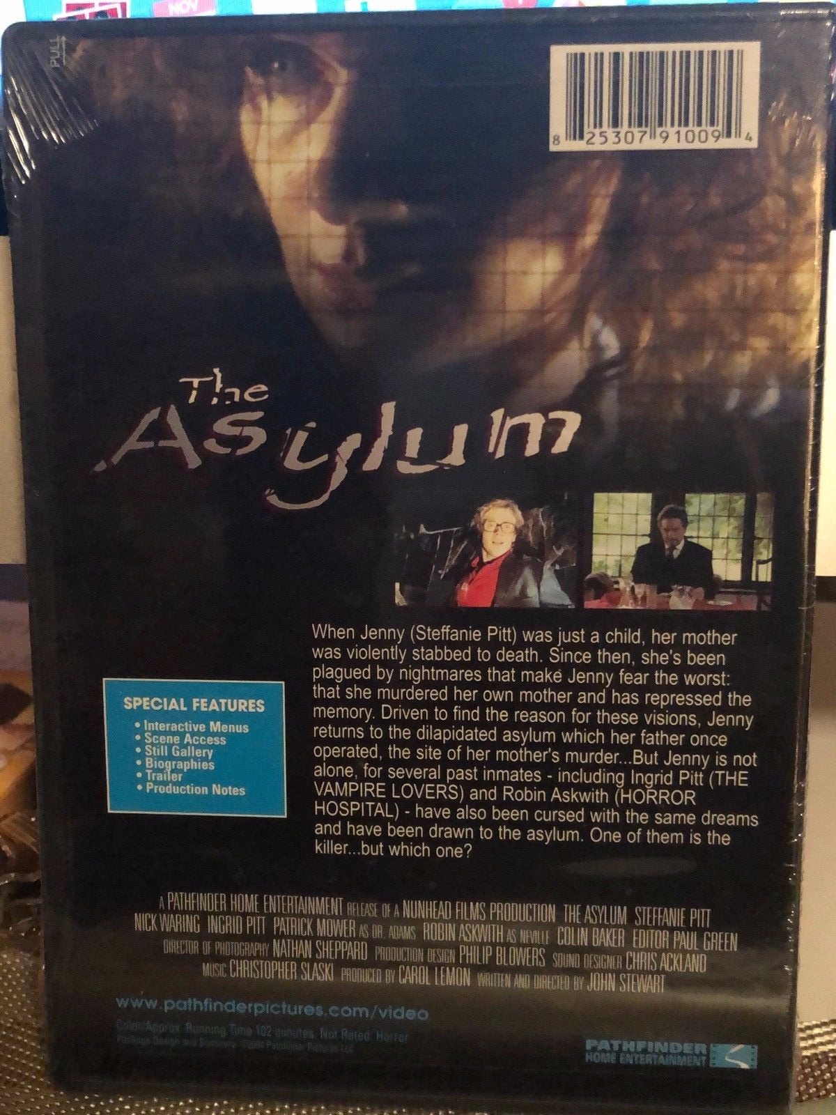 The Asylum (DVD) Steffanie Pitt, Nick Waring, Ingrid Pitt, Patrick ...