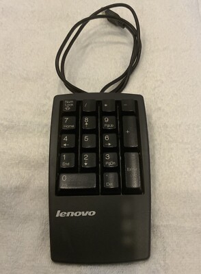 Lenovo Wired External USB Numeric Number Pad Keyboard Keypad Model KU ...