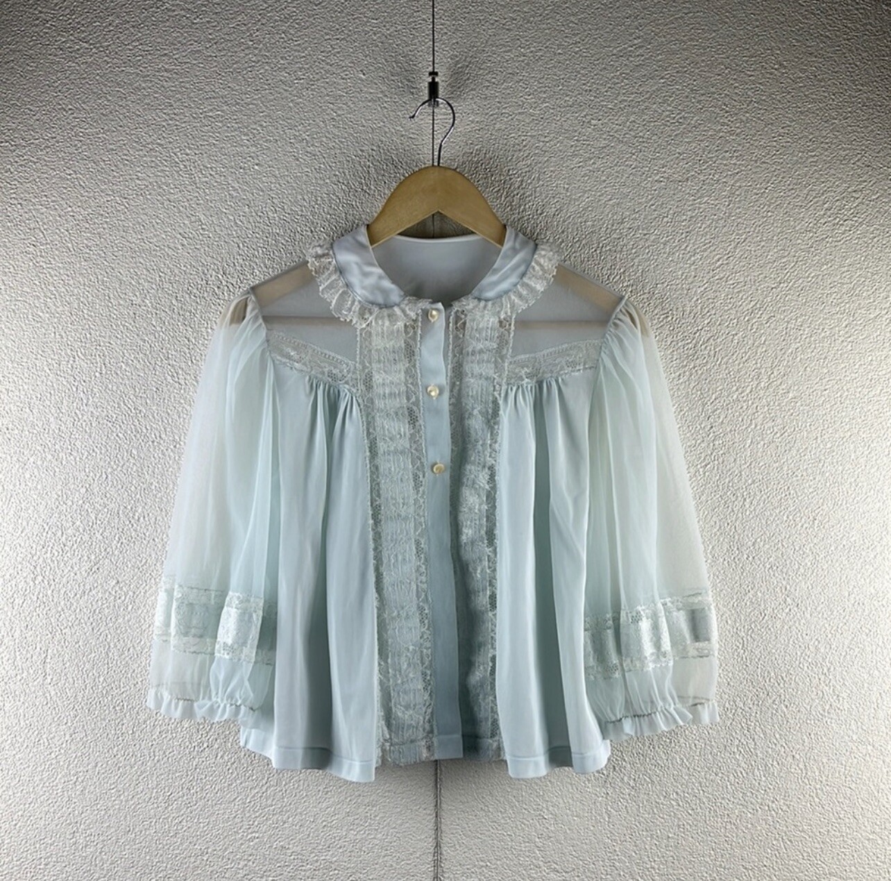 Vintage l 50s S Luxite Sheer Nylon Ruffle Lace Peter … - Gem