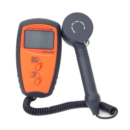 UV340B Portable UVA UVB Radiometer Light Meter LCD Display Spectrum ...