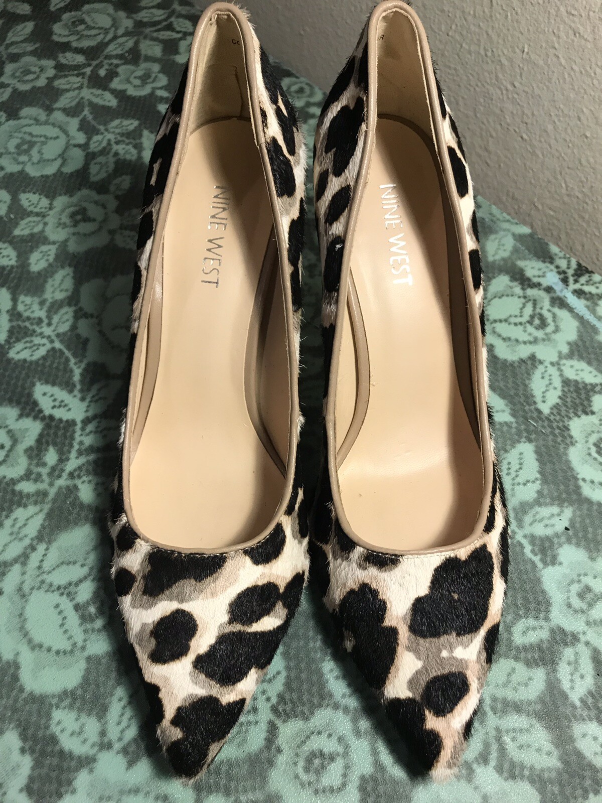Women’s NINE WEST Martina Cow Leather Pumps Heels Shoes Sz 6.5M | eBay