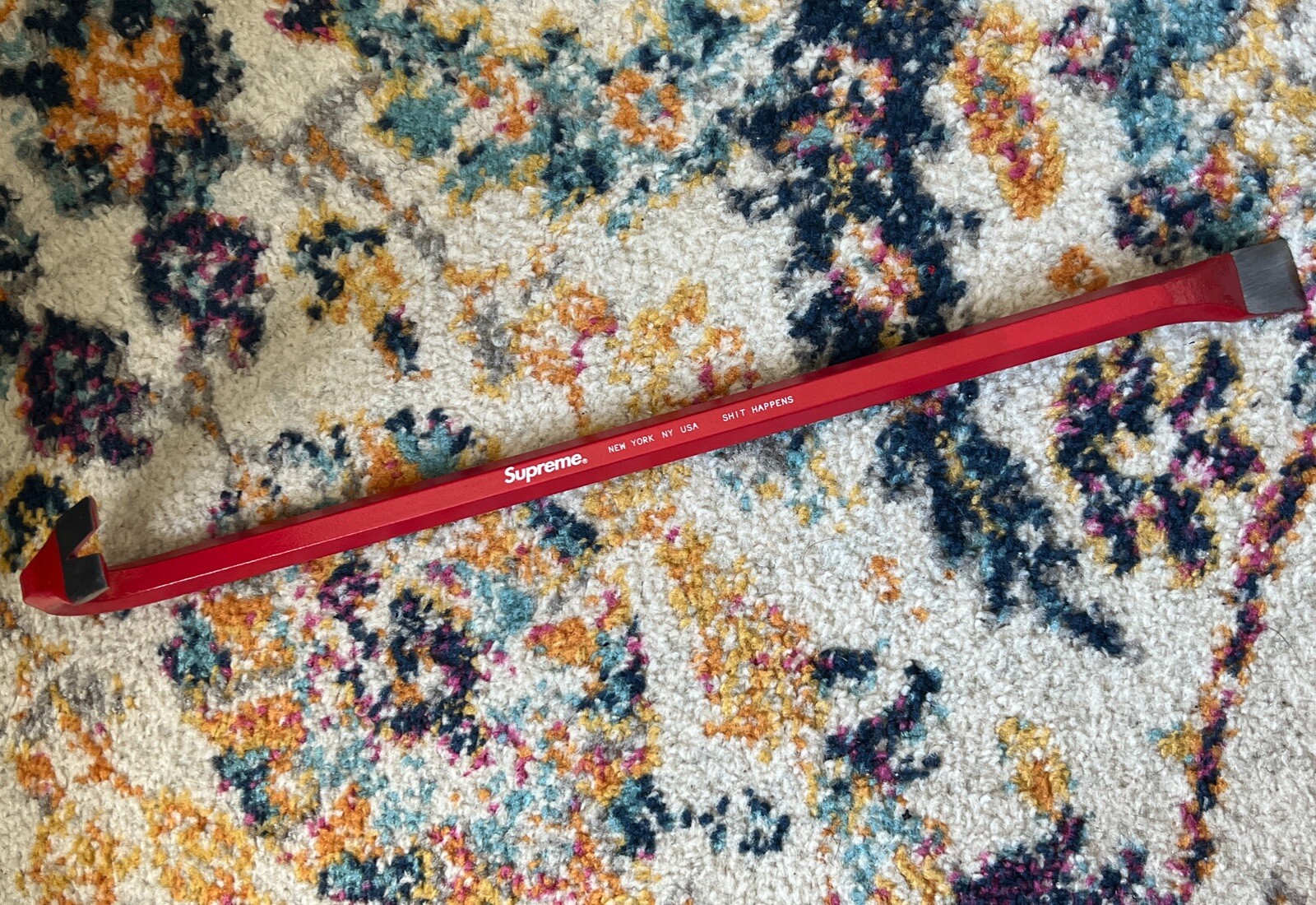 Supreme New York NY USA Crowbar, Red 18.5" Displayed, Never Used | eBay