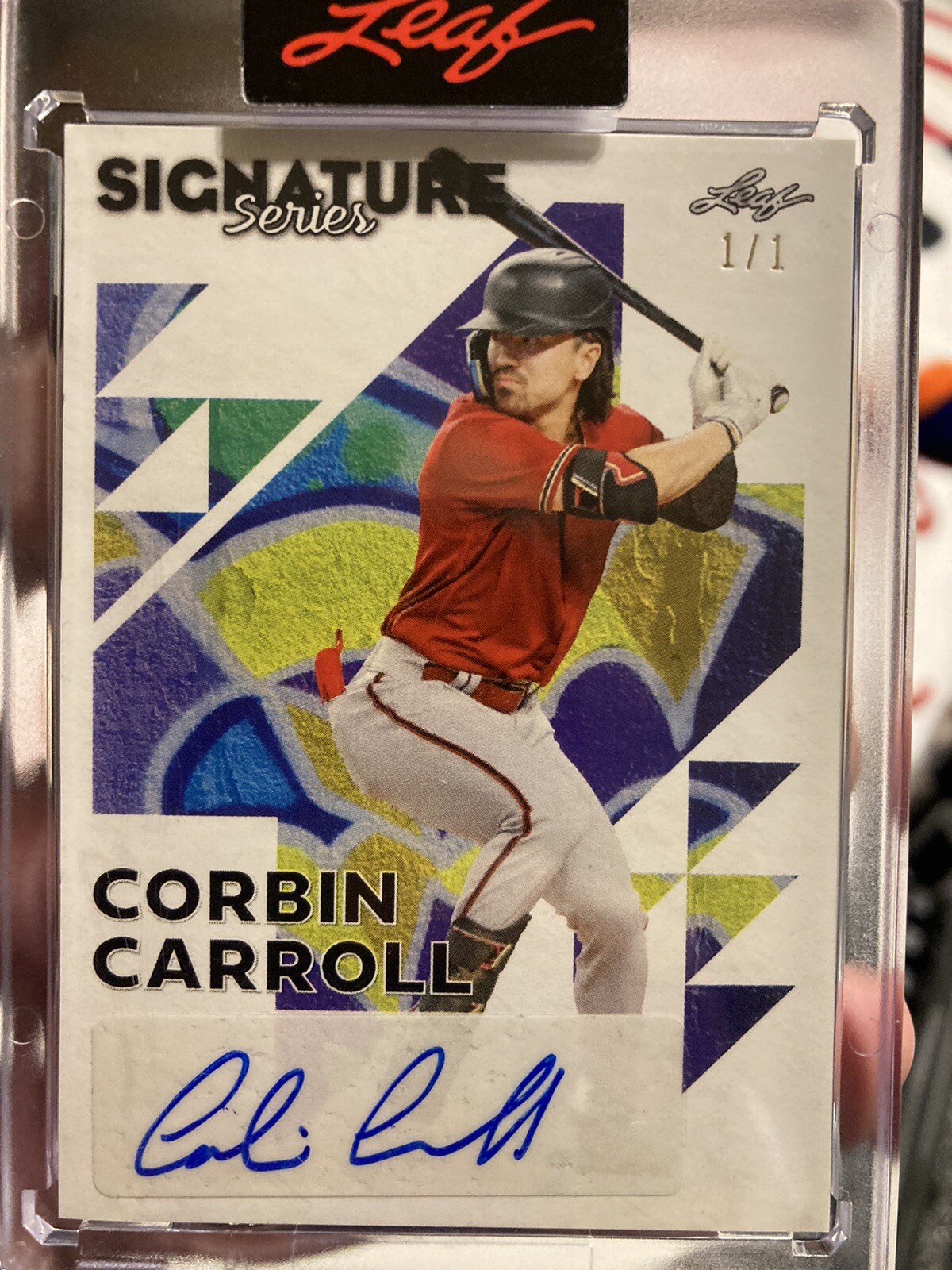 2023 Leaf Signature Series Corbin Carroll Autograph Wall Art 1 of 1 🔥 ...