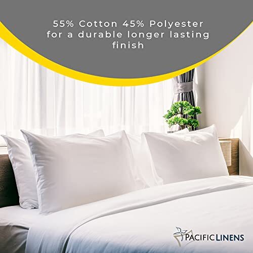 Pacific Linens Pillowcases White 12 Pack T-200 Size | eBay
