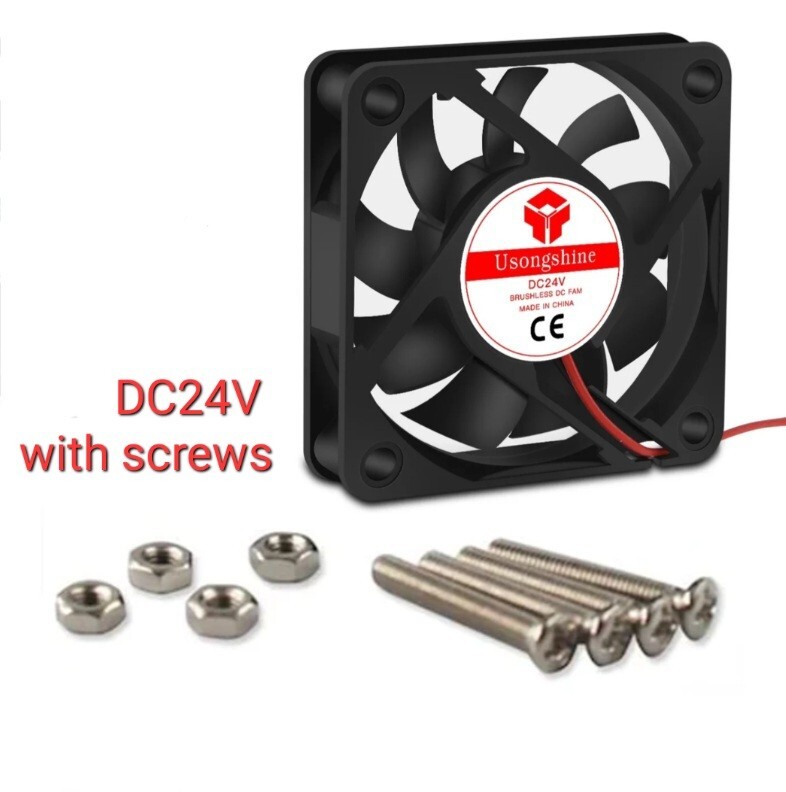 6015 6cm 60X60X15 MINI SQUARE BRUSHLESS COOLING FAN 5V 12V 24V DC 2Pin ...