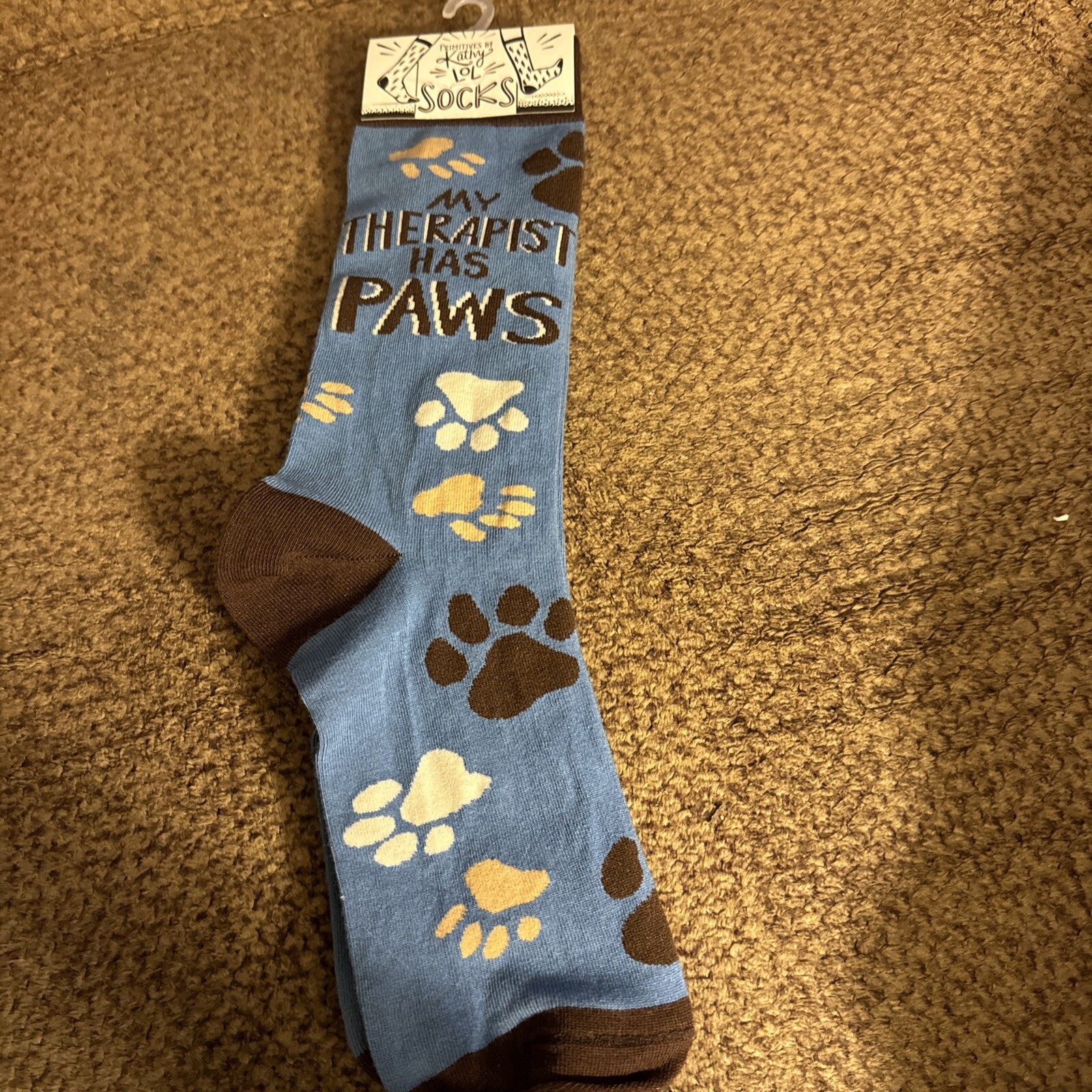 Primitives by Kathy Cotton Nylon Spandex Novelty Socks - Therapist Has ...