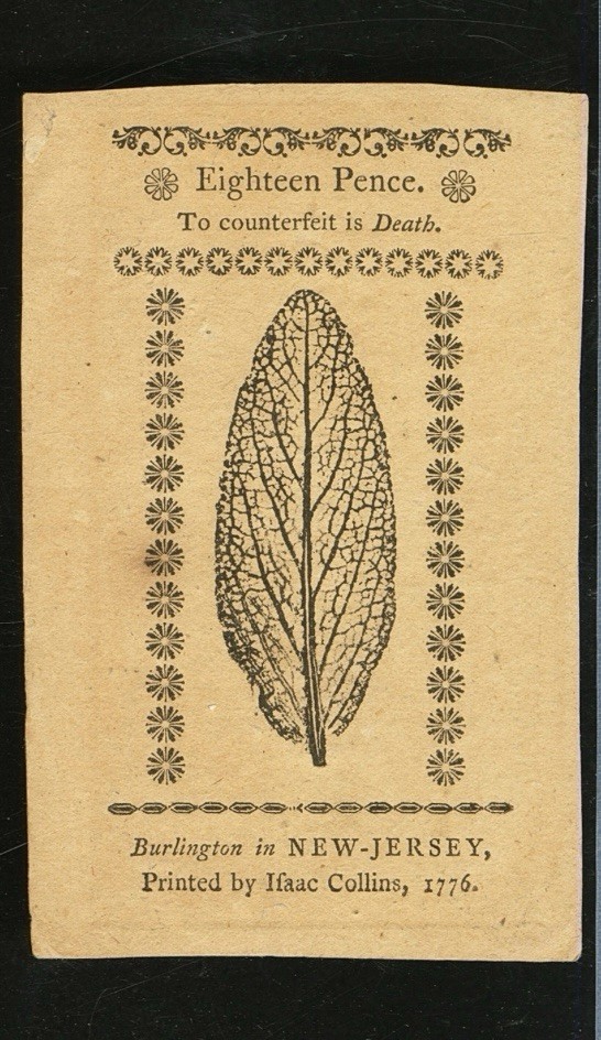 1776 New Jersey, Colonial Currency Bank Note American Revolution NJ-176 ...