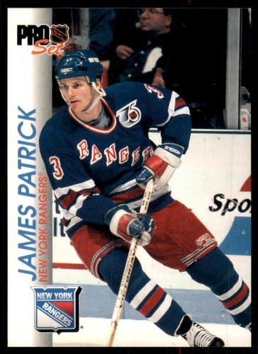1992-93 Pro Set James Patrick New York Rangers #119 | eBay