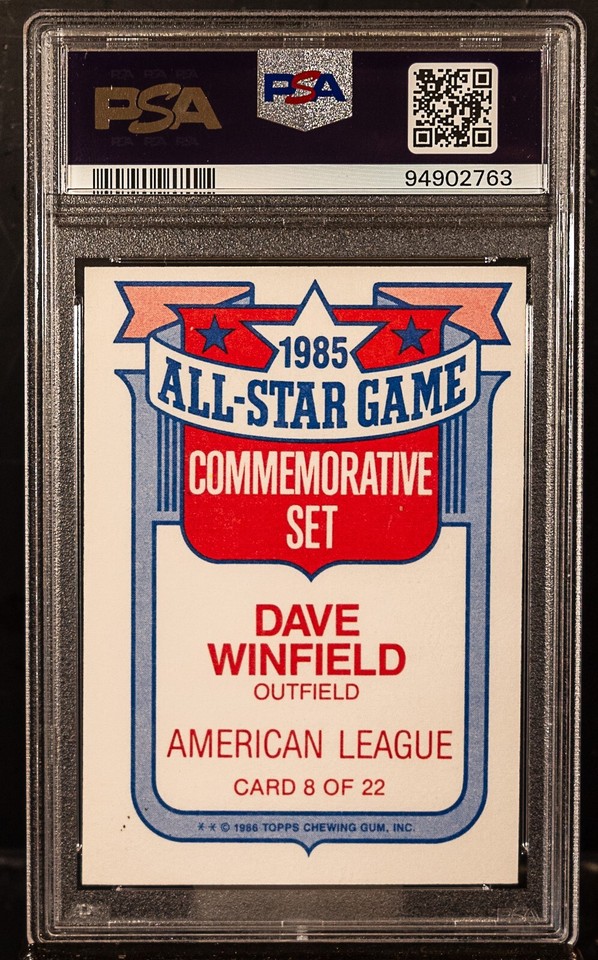 DAVE WINFIELD 2024 Topps Archives Signature 1986 All-Star Auto 1/1 PSA ...