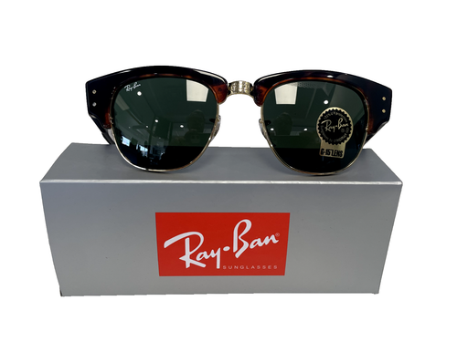 Ray Ban RB0316S 990 31 Tortoise Green Mega Clubmaster Unisex 53 mm ...