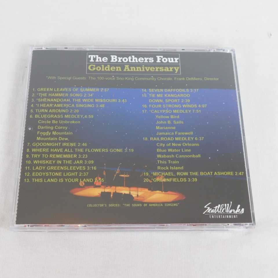 The Brothers Four Golden Anniversary CD 2010 Folk Pop Bluegrass ...