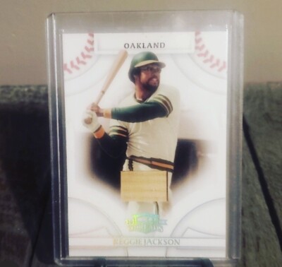 2008 Donruss Threads Reggie Jackson Bat Card Serial # /500 Oakland A’s ...