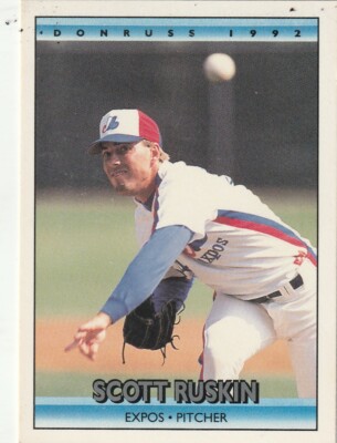 FREE SHIPPING-MINT-1992 Donruss Montreal Expos #394 Scott Ruskin +BONUS ...