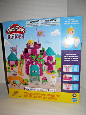 Play-Doh Builder Kit Building Castle Set 3 Figures Included & 9 Tubs | eBay
