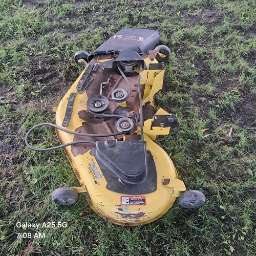 John Deere L120 EDGE 48" Mower deck Assembly (Missing 1 Pulley) L130 | eBay