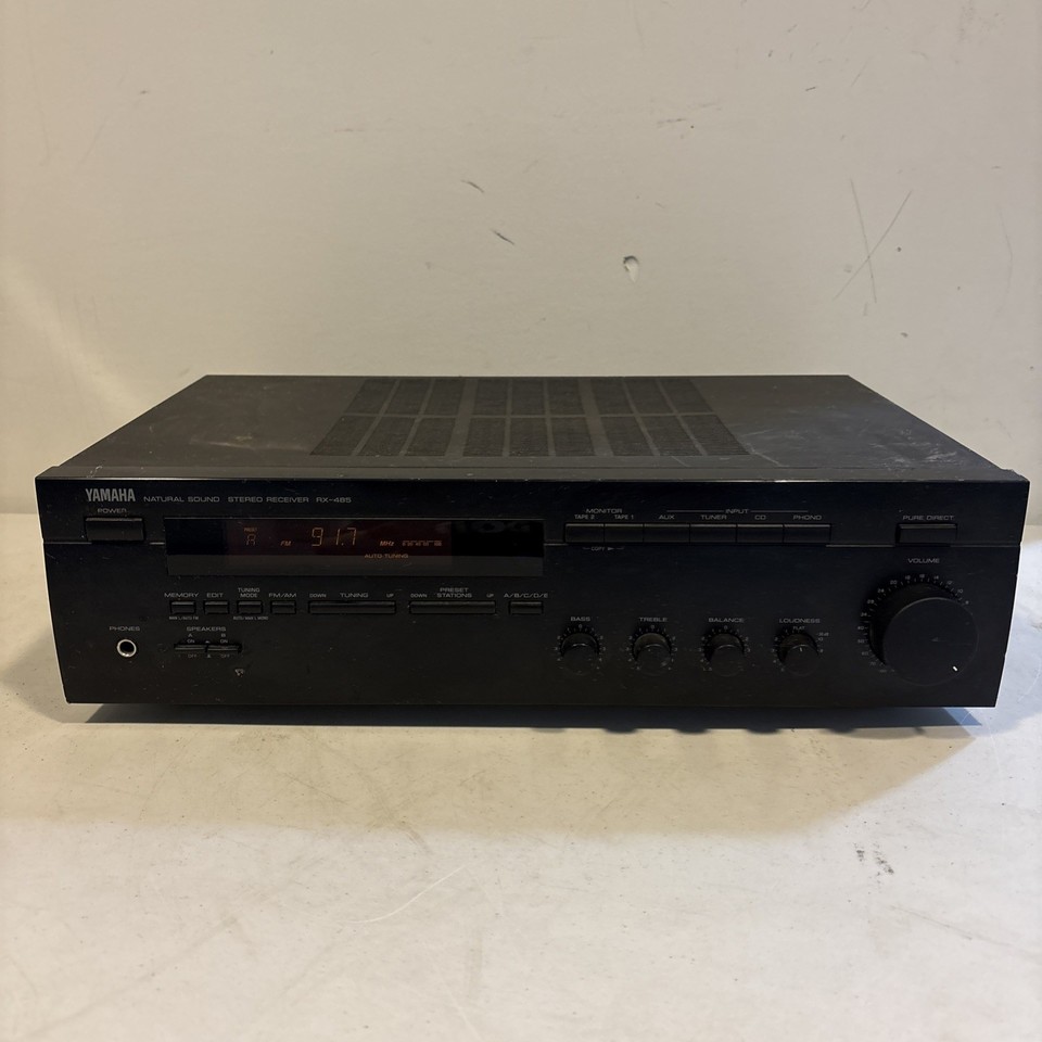 Yamaha RX-485 Natural Sound Stereo Digital AV Receiver AM/FM -TESTED ...