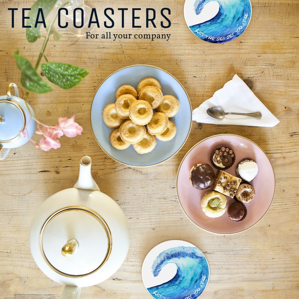 1 x Wave Dive Sea Scuba Diving - Round Coaster Kitchen Student Kids ...