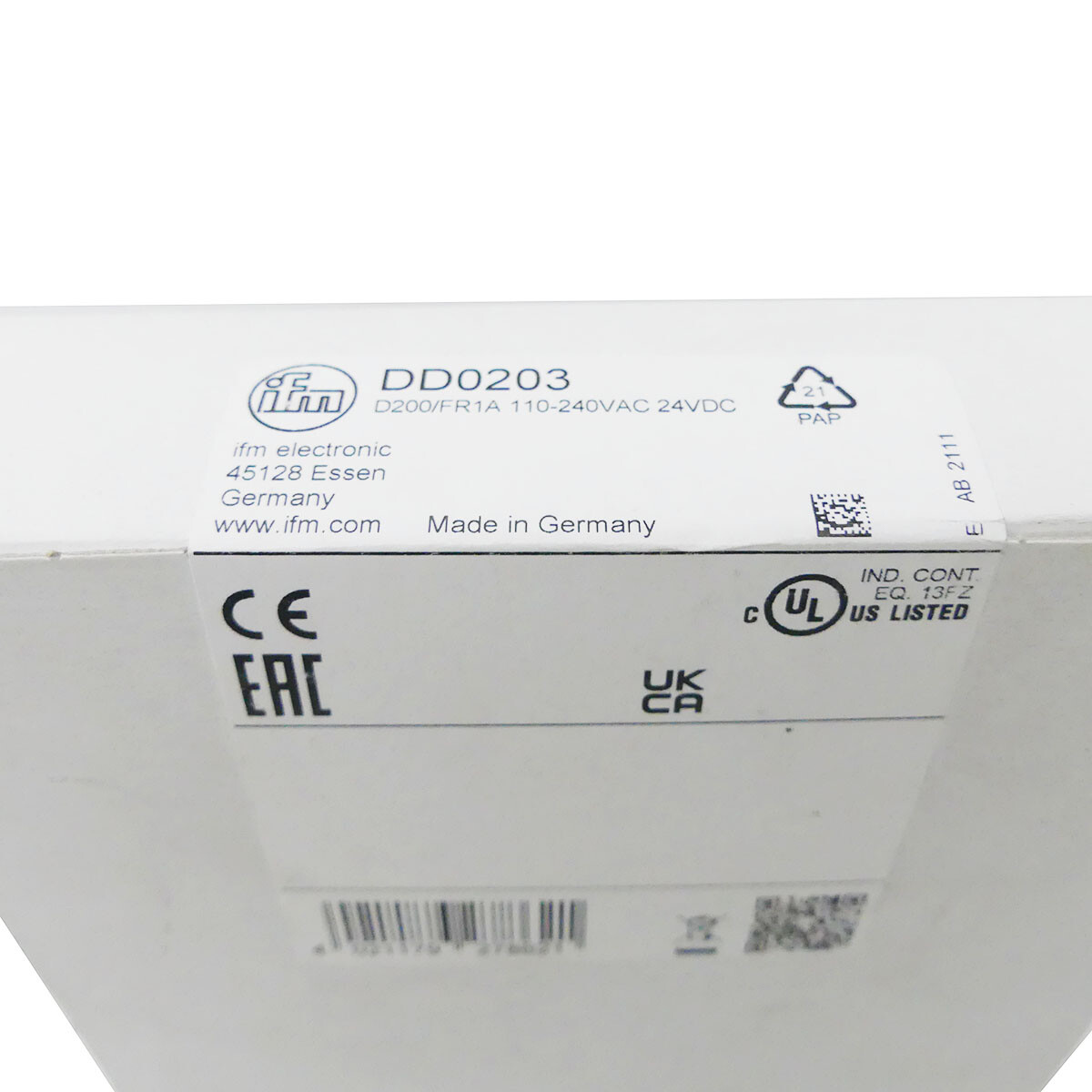 IFM ELECTRONIC DD0203 Drehzahlüberwachung D200/FR1A 110-240VAC 24VDC ...