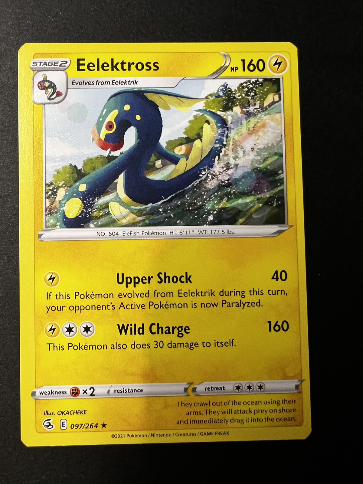 Eelektross - 097/264 Fusion Strike - Rare Nm Pokemon Card! | eBay Australia