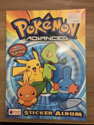 Pokemon Advanced Merlin Sticker Album With Poster - Excellent Condition ...