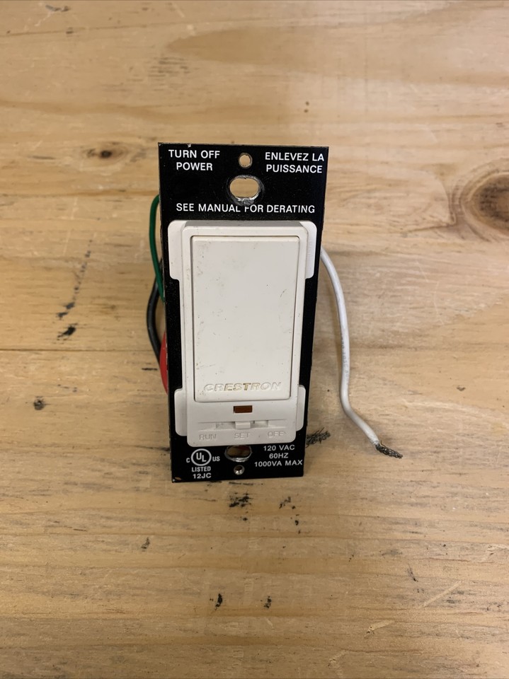 Crestron CLW-DIM1RFW-S infiNET Wall Box Dimmer 1-Button White | eBay