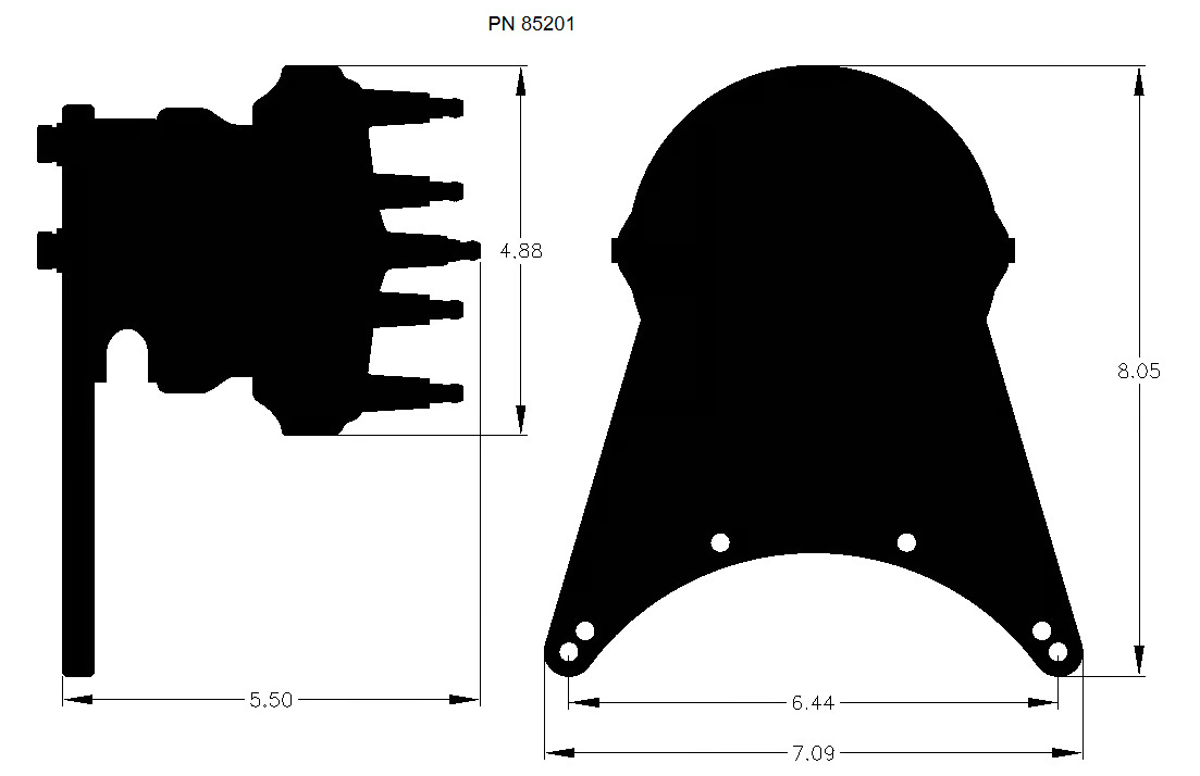 MSD Front Drive Distributor with Adjustable Cam Sync For Chevy Big ...