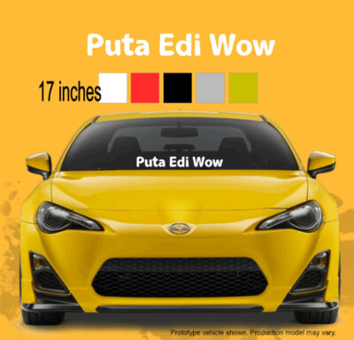 pinoy sticker edi wow vinyl windshield decal | eBay