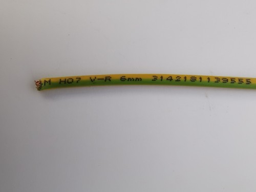 câble fils électrique 6mm terre rigide 1€ mètre mini 5m procâble neuf ...