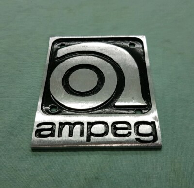 Ampeg vintage emblem logo badge for amp project or restoration METAL | eBay