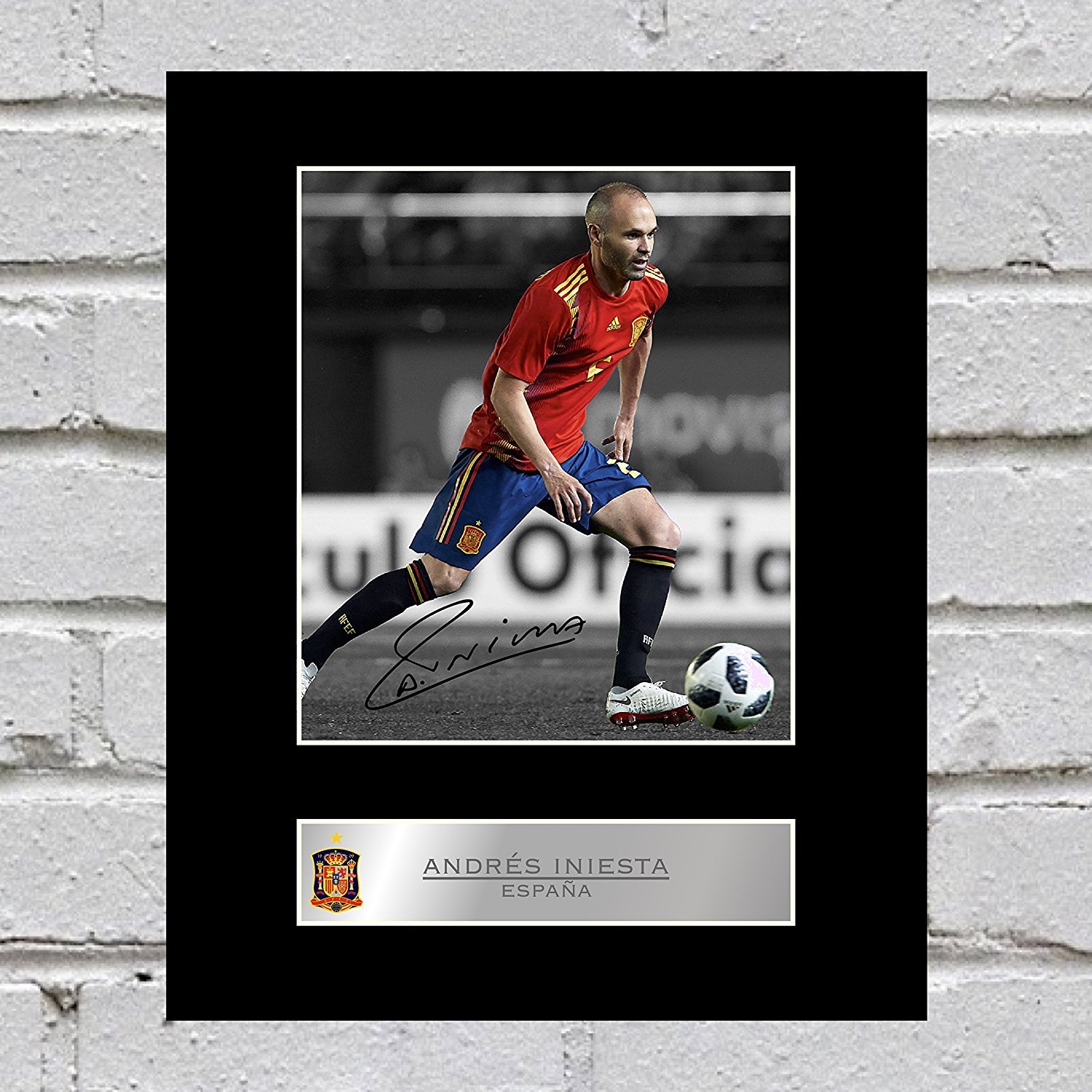 Andrés Iniesta Signed Mounted Photo Display España | eBay