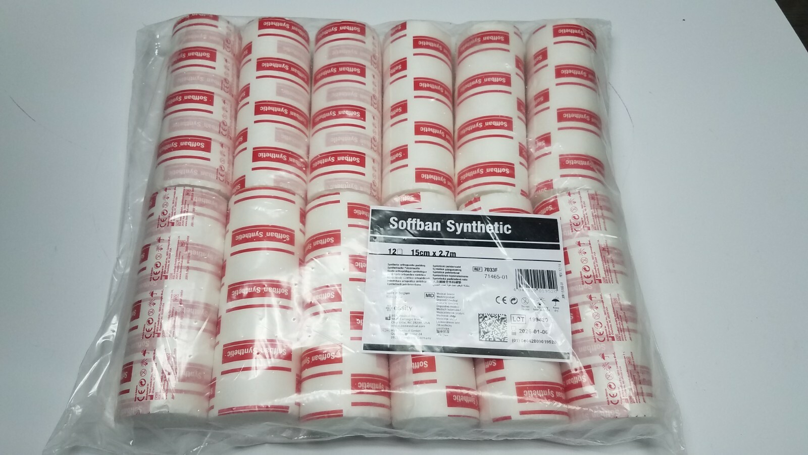 BSN 71465-01 SOFFBAN SYNTHETIC UNDERCAST PADDING 15cmx2.7m 6"x8',10" 12 ...