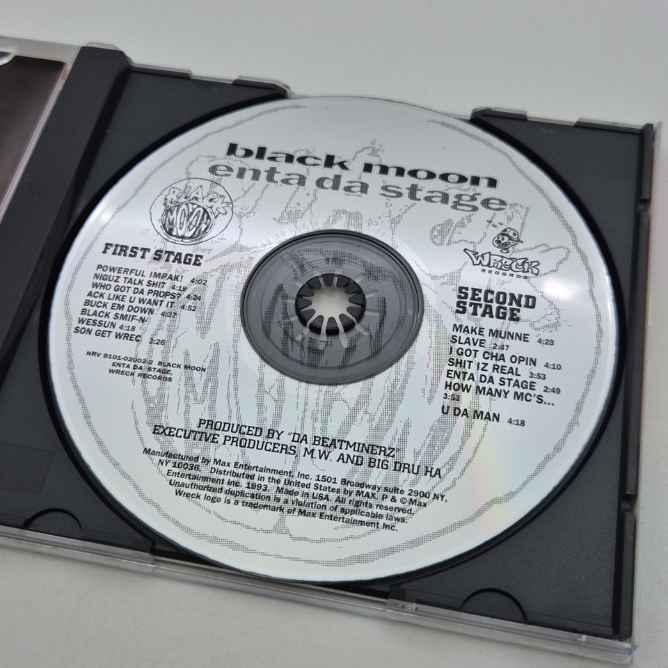 BLACK MOON 'Enta Da Stage' 1993 Rap/Hip-Hop CD Album Max Entertainment ...