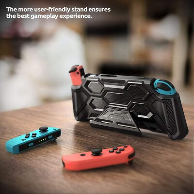 Mumba for Nintendo Switch Console Grip Case with Kickstand Heavy Duty ...
