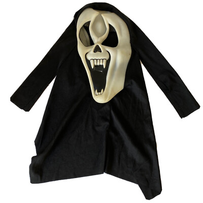 Ghostface Scream Black Hooded White Mask Vampire Demon Fangs Easter ...