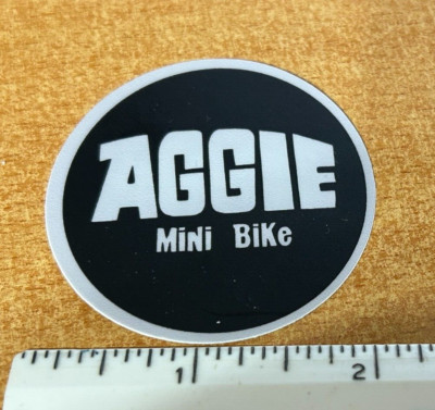 Aggie Minibike Mini bike Helmet 2" Sticker decal toolbox | eBay