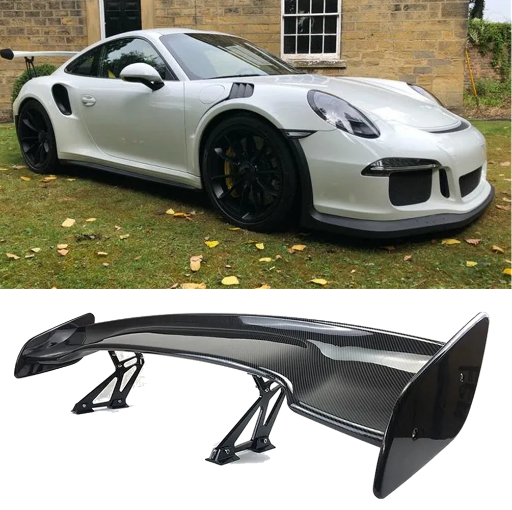 47" GT-Style Rear Trunk Spoiler Racing Wing Carbon Fiber For Porsche ...