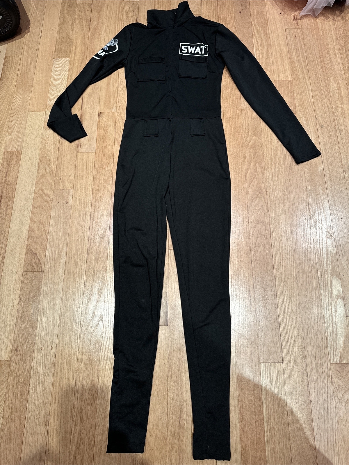 Spirit Halloween Womens SWAT Catsuit Costume Size XS - Gem
