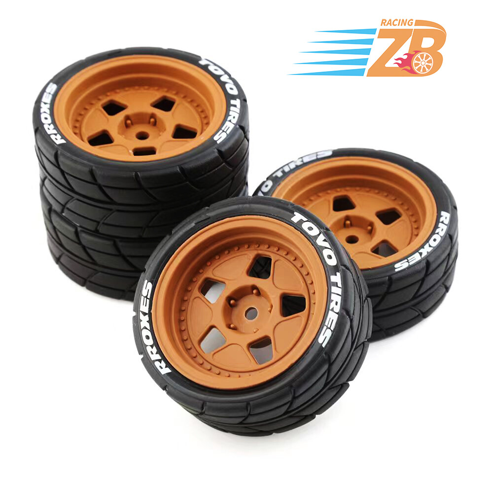 1/10 Onroad Rc Car Wheels Tires Set For Hpi Rs4 Tamiya tt01e tt02 ...