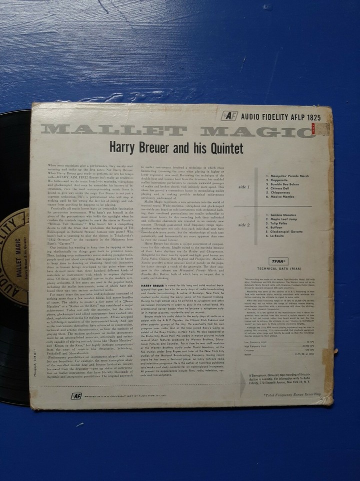 Mallet Magic by Harry Breuer and his Quintet lp | eBay