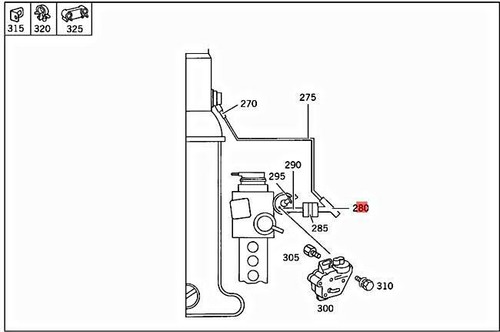 Genuine MERCEDES SMART 414 638 638/2 903 905 906 Branch-off fitting ...