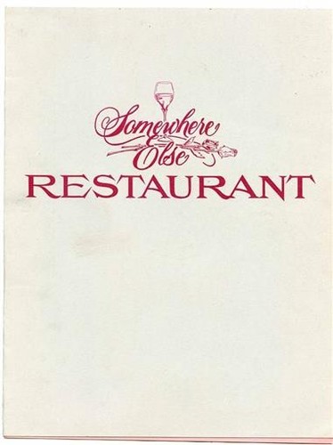 Somewhere Else Restaurant Dinner Menu | eBay